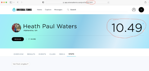 How To Find Player UTR ID and Ratings on UTR Site | Match! Tennis